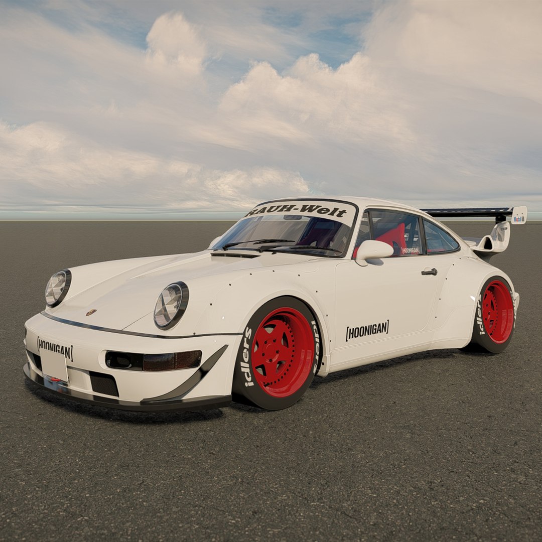 Tuned Porsche 911 Turbo 1991 Modelo 3D - TurboSquid 1956640