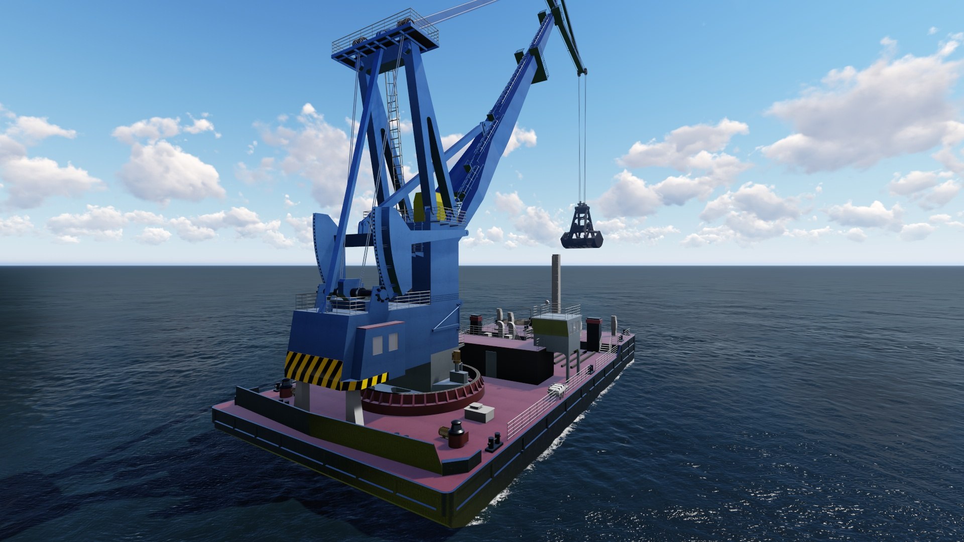 3D Floating Crane - TurboSquid 1383962