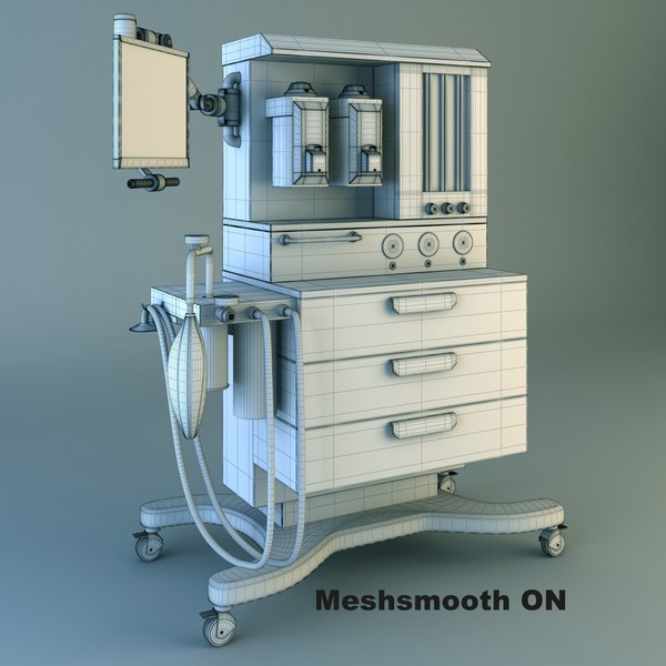 3d model anesthesia machine