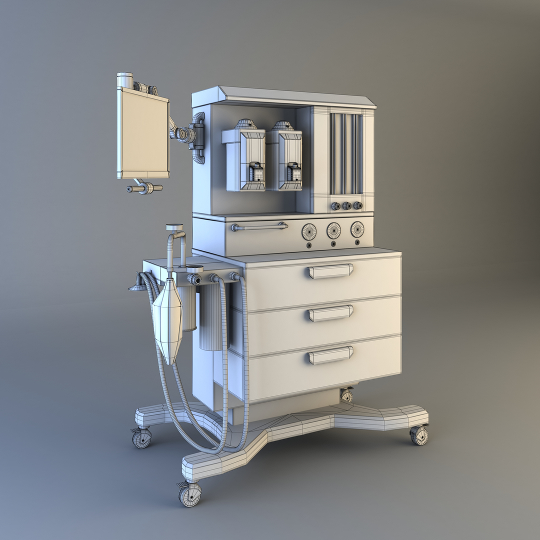 3d model anesthesia machine
