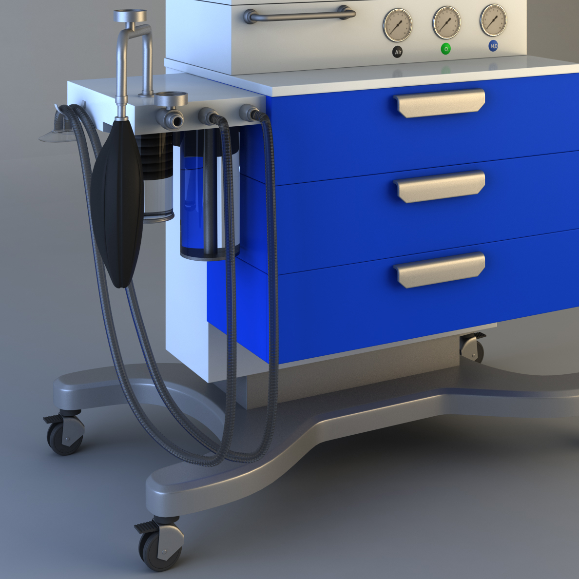 3d model anesthesia machine