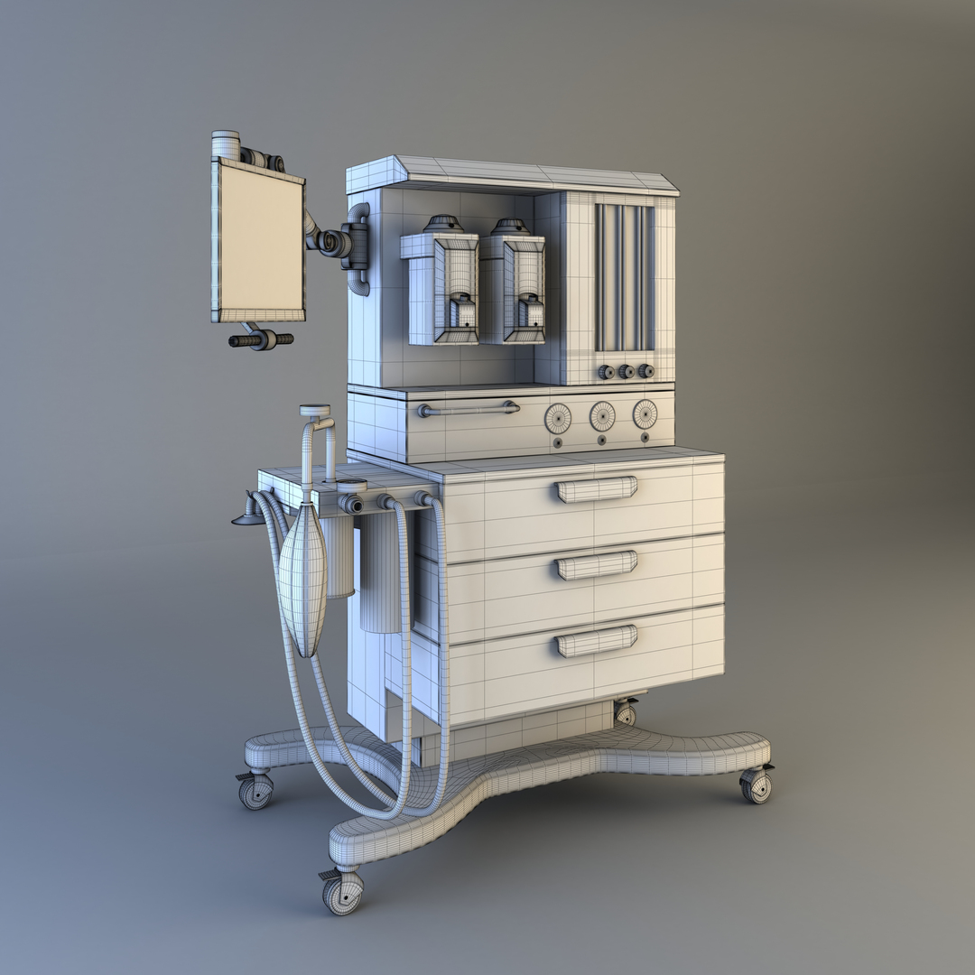3d model anesthesia machine