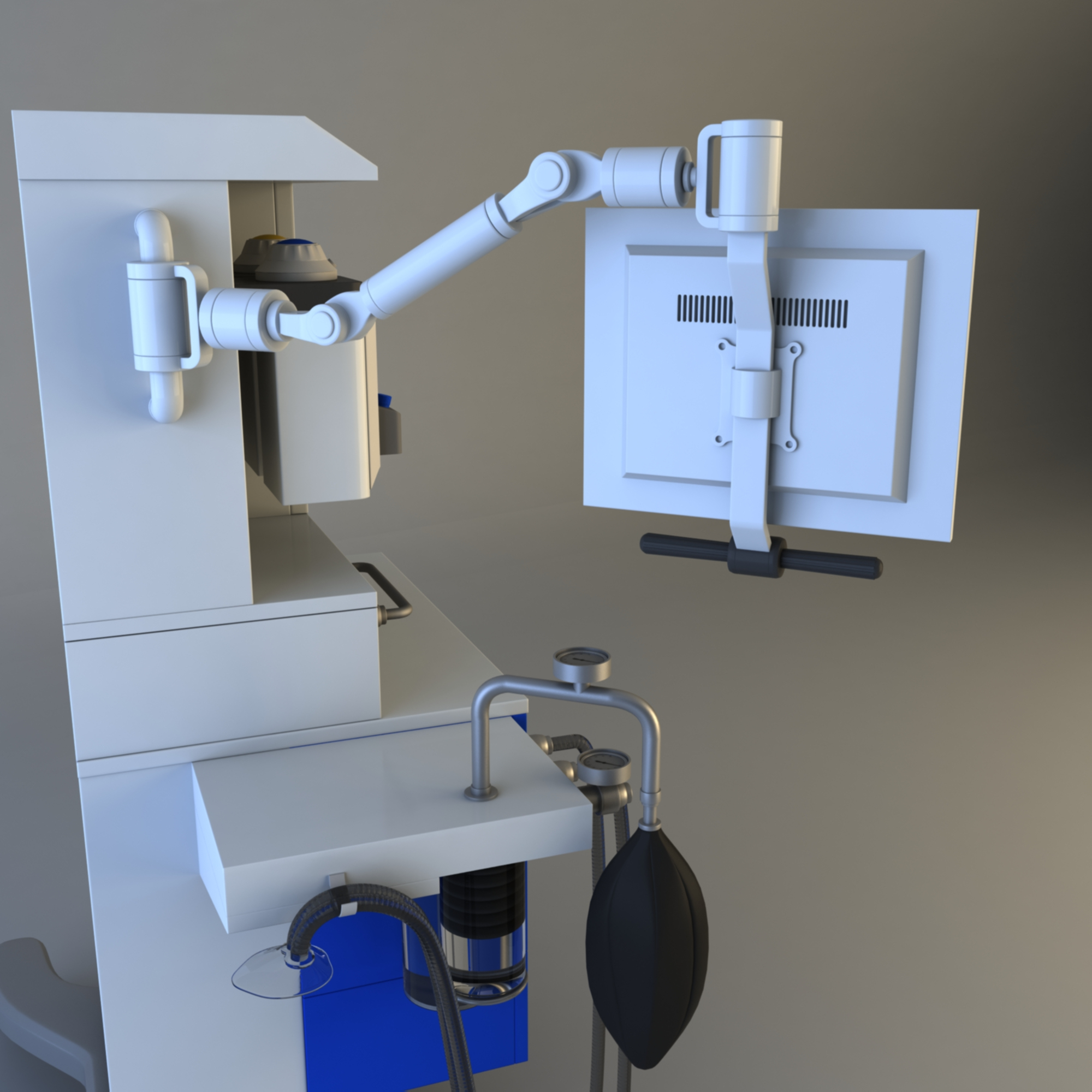 3d model anesthesia machine