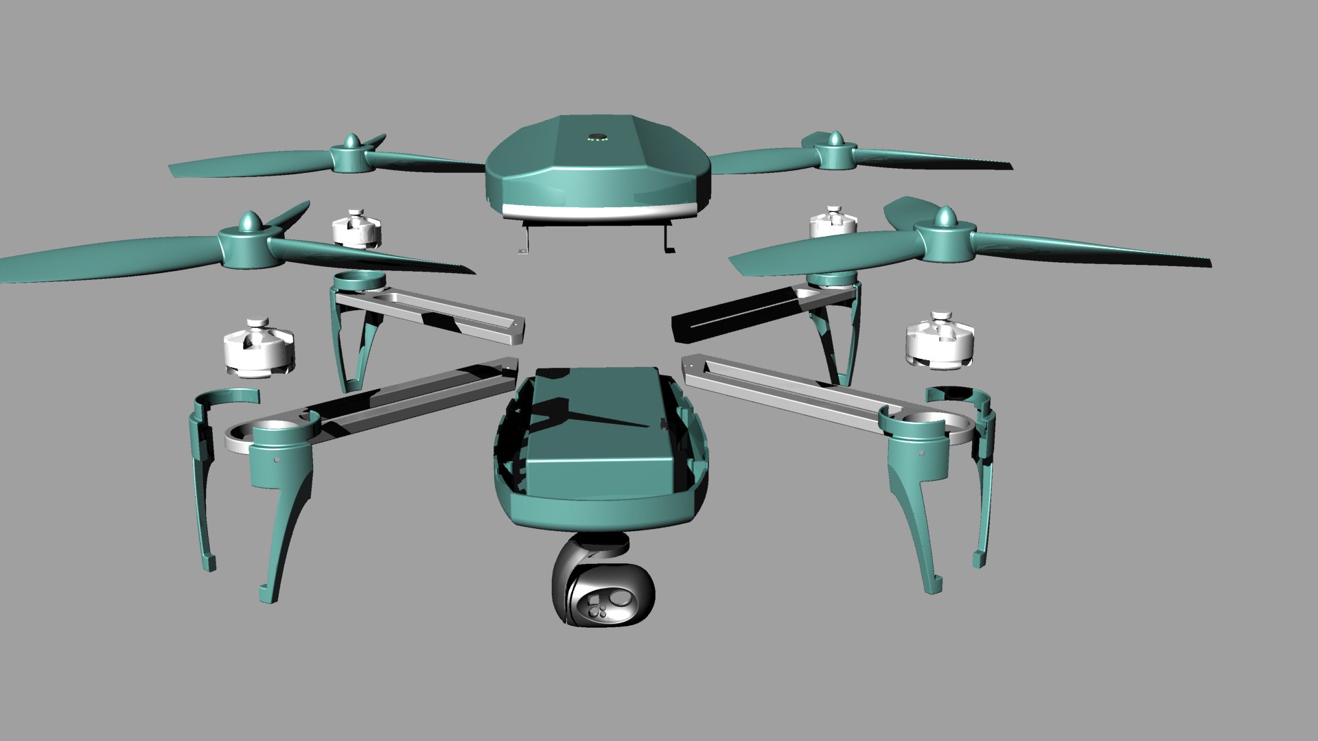 Drone 3d Quadcopter 3D Model - TurboSquid 1908234