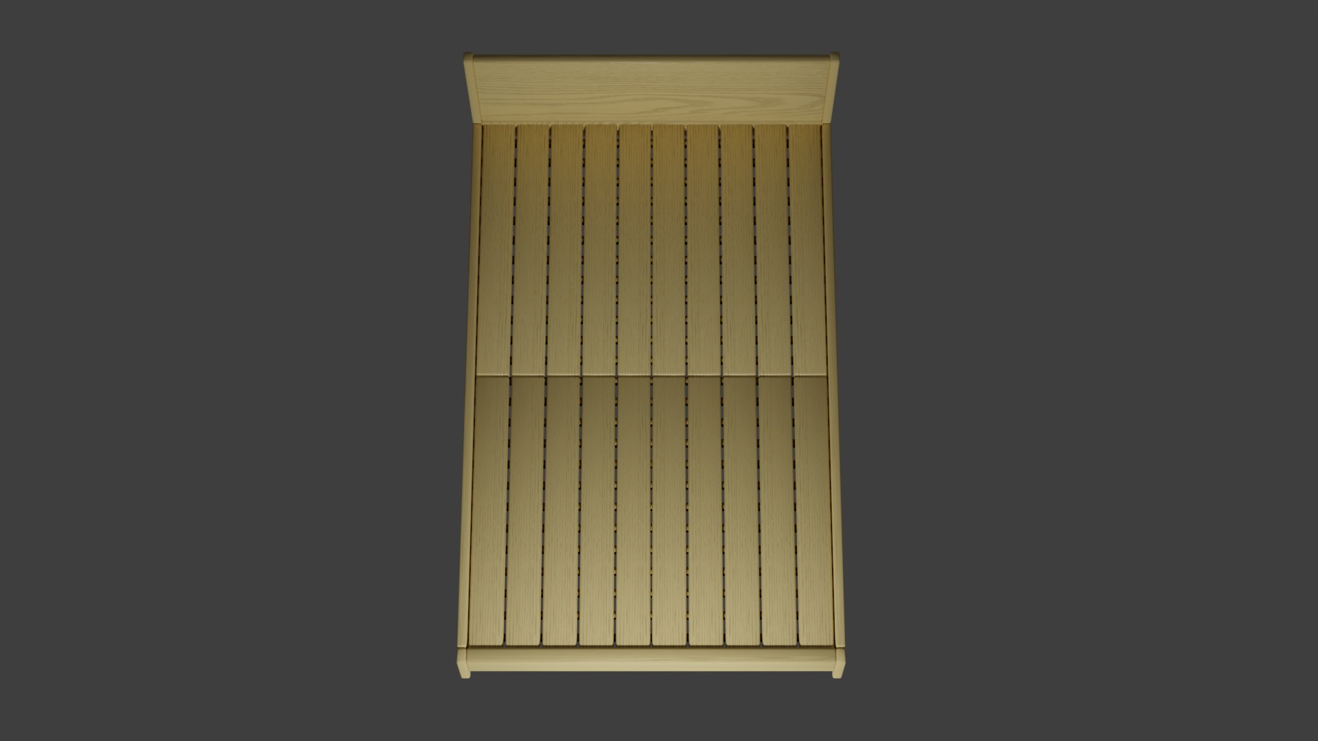 Hinoki Wood Bed Frame 3D Model - TurboSquid 1966029