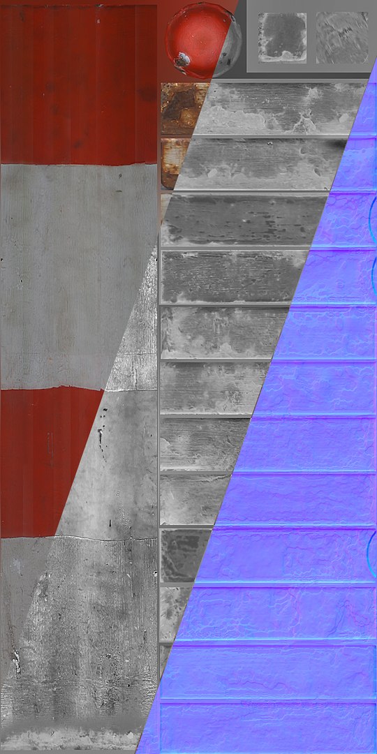 3d Road Metal Post Model