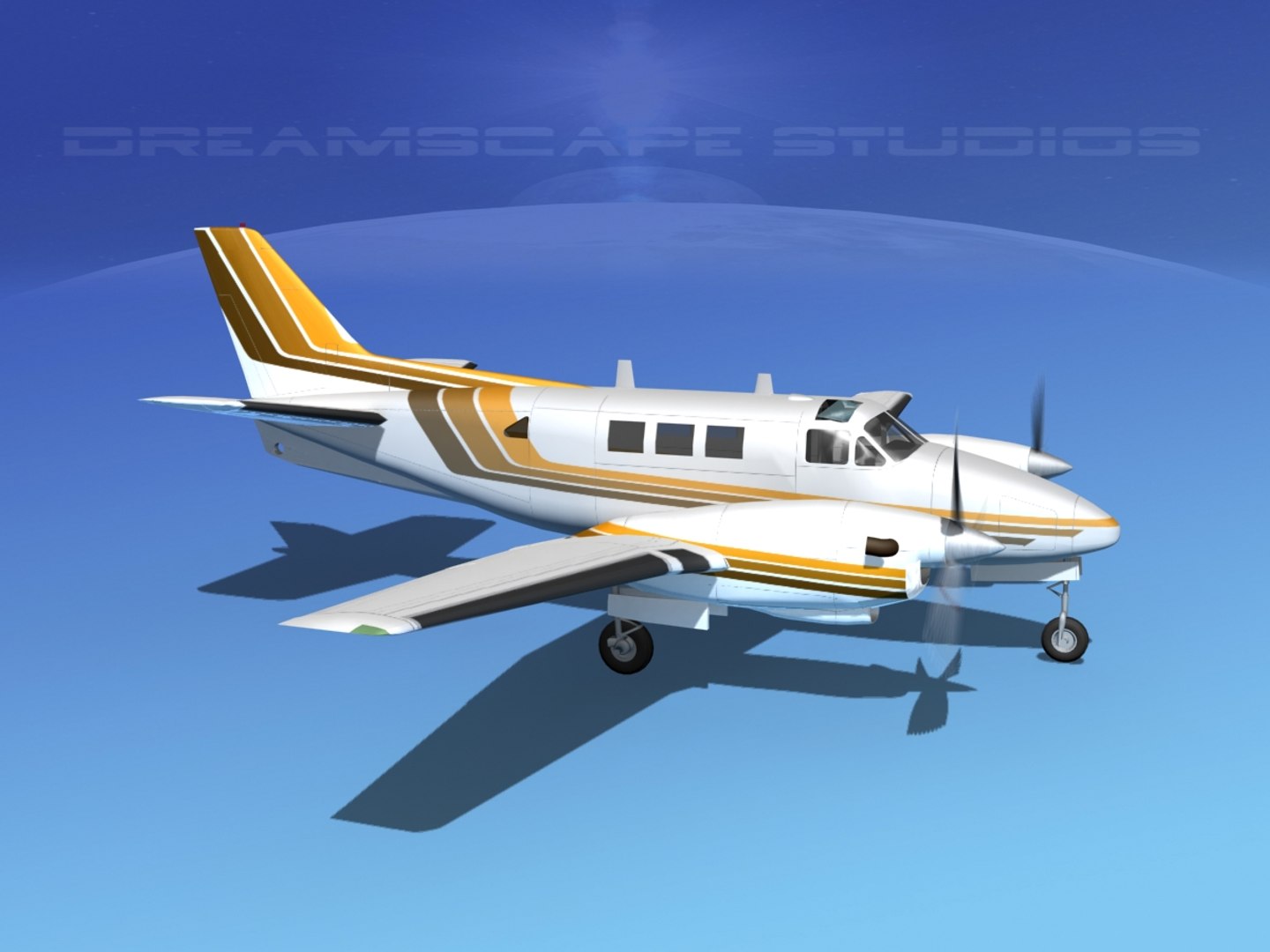 3d Model Beechcraft King Air C-90