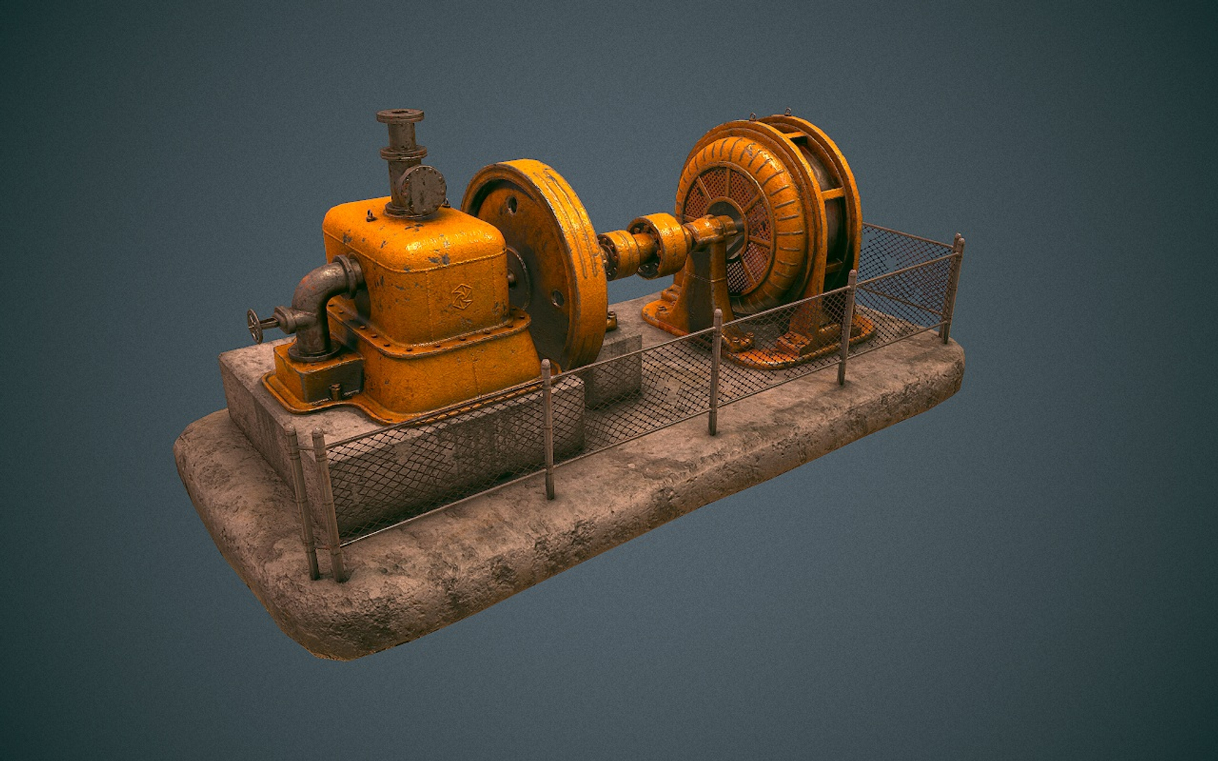 Old Factory Generator 3d Fbx