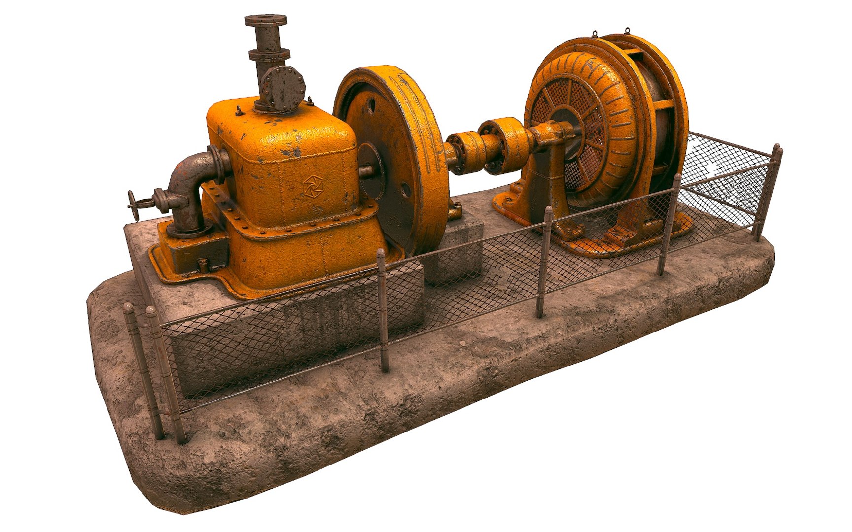 Old Factory Generator 3d Fbx