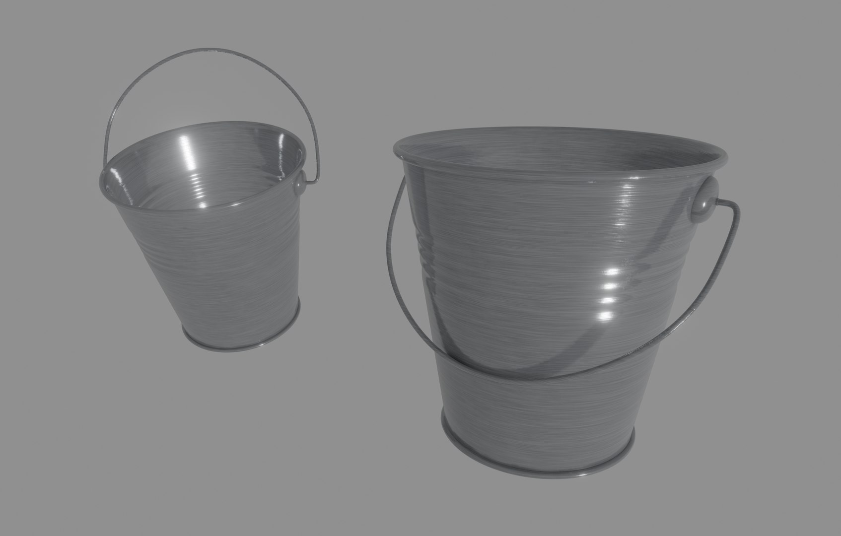 Steel Bucket 3D Model - TurboSquid 1611138