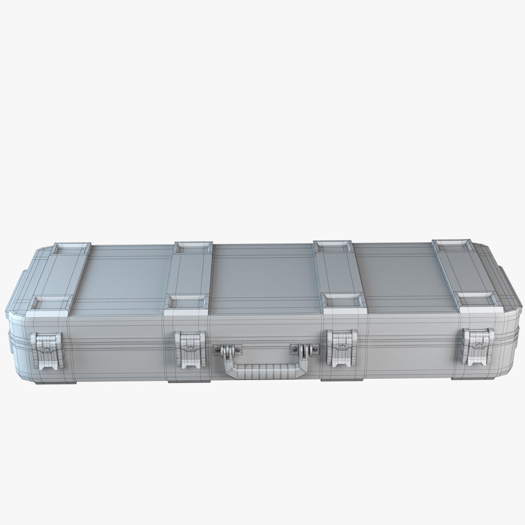 Guitar Hardshell Case 3d Model