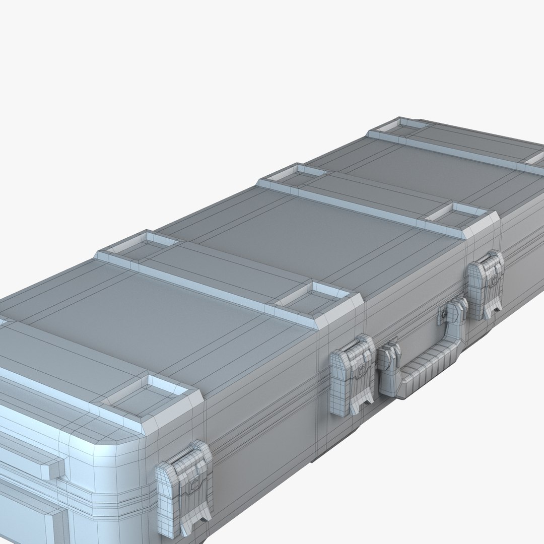 Guitar Hardshell Case 3d Model