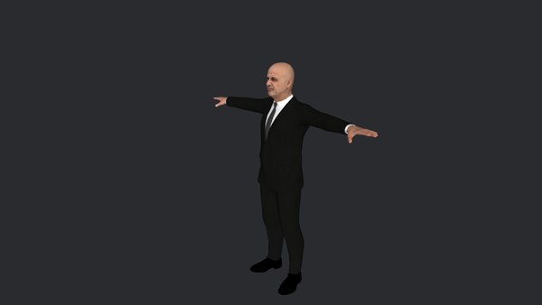 modelo 3d Ashraf Ghani Personaje 3D hiperrealista de cuerpo completo y ...