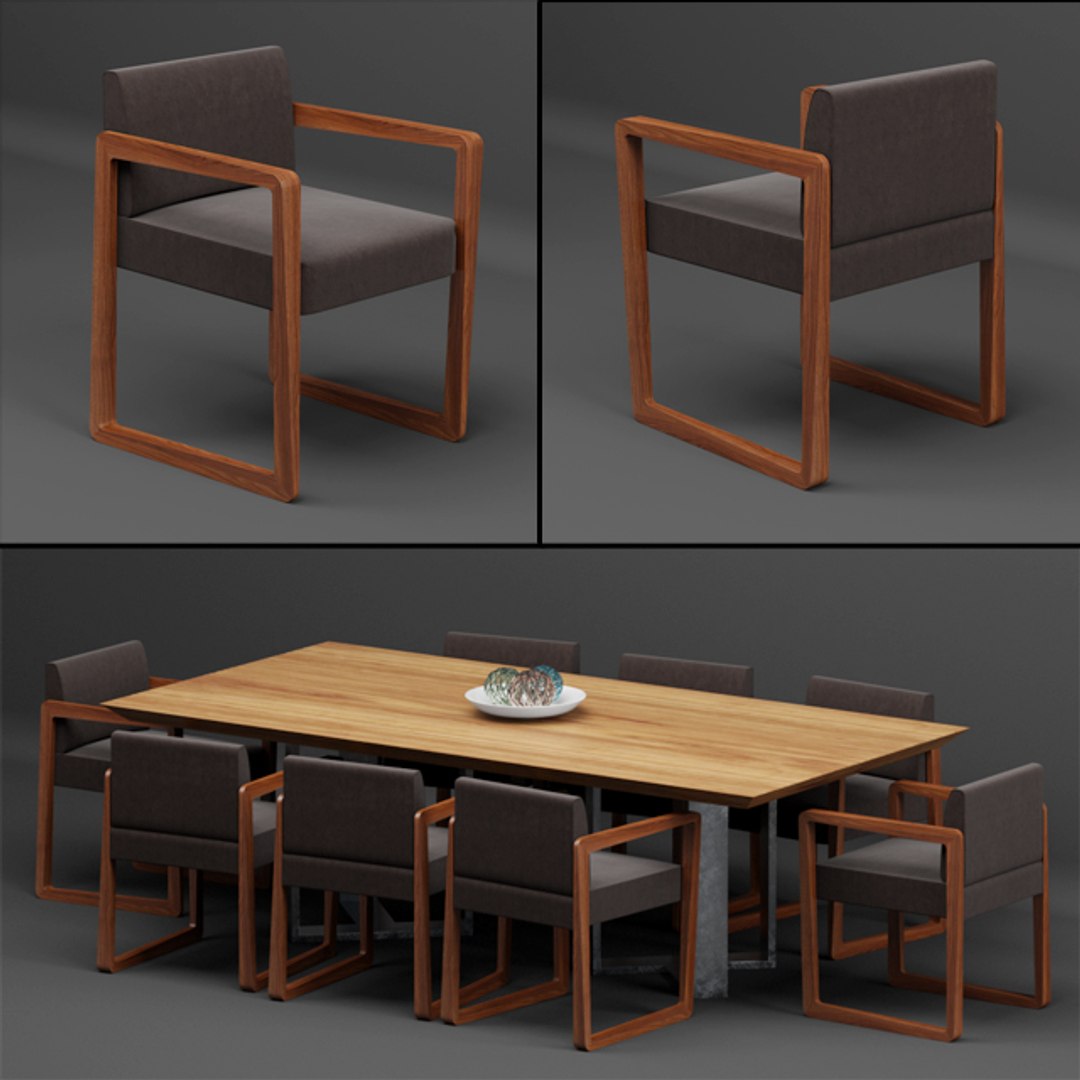 Table Chairs Model - TurboSquid 1289572