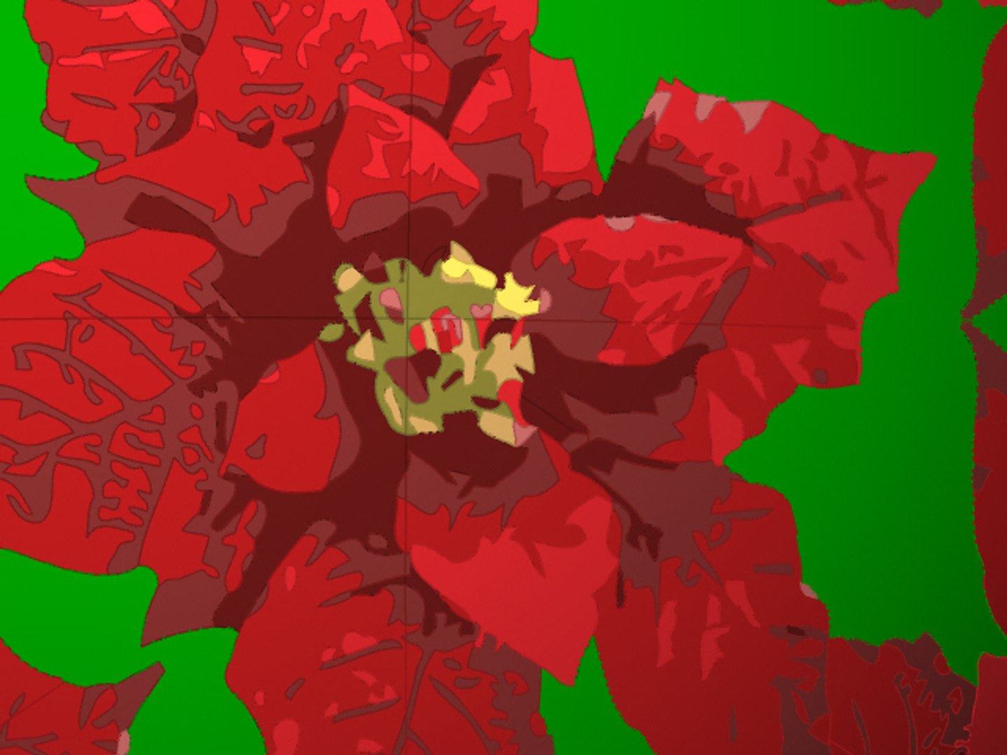 Christmas ornament ball poinsettias 3D model - TurboSquid 1360504