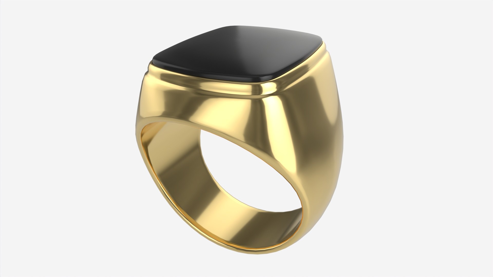 3D model Gold Ring with Stone Jewelry 09 - TurboSquid 1968834