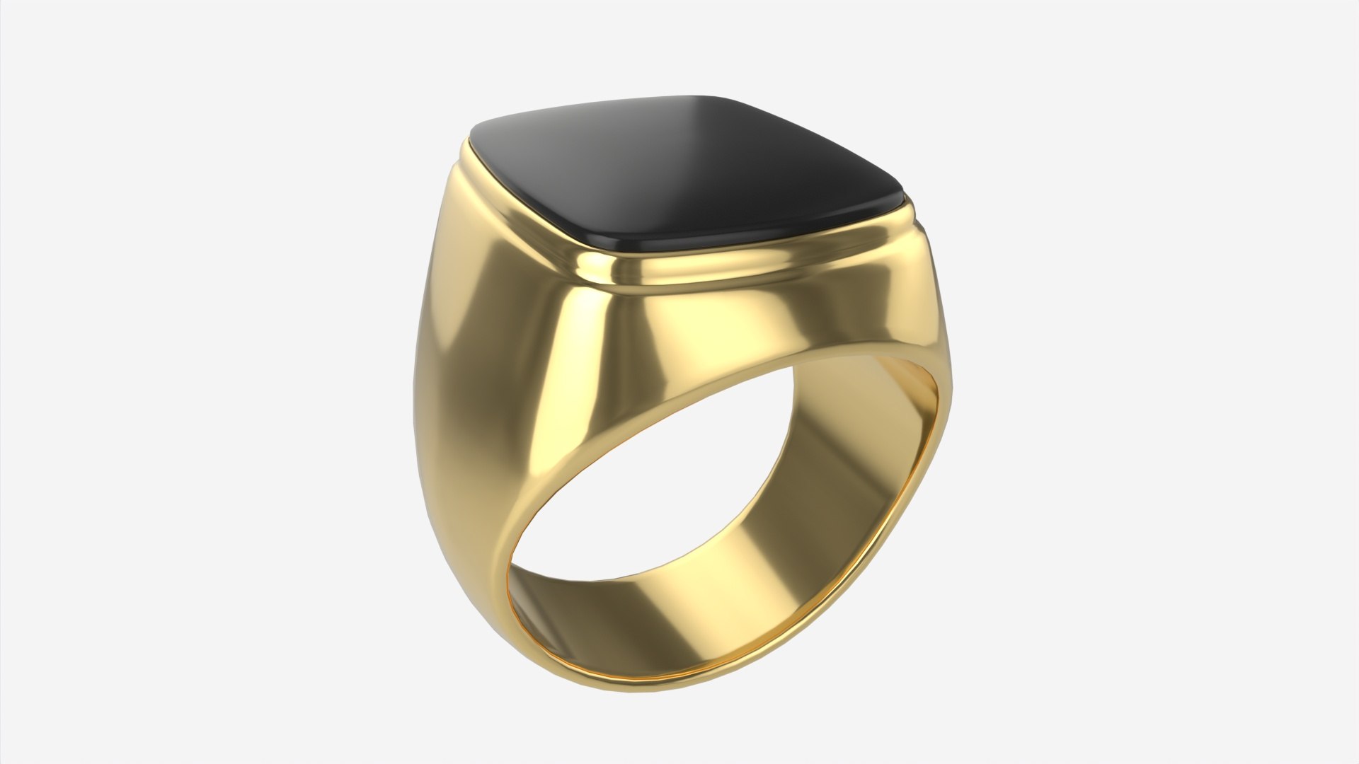 3D model Gold Ring with Stone Jewelry 09 - TurboSquid 1968834