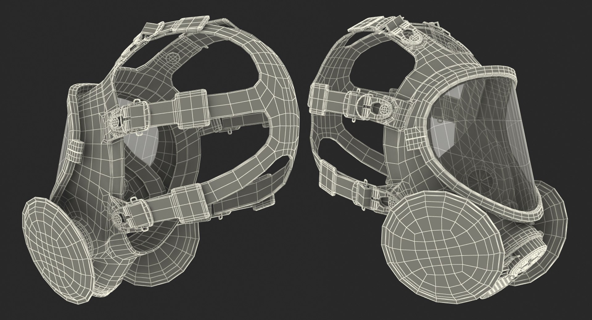 3D model respirators gas mask - TurboSquid 1406675