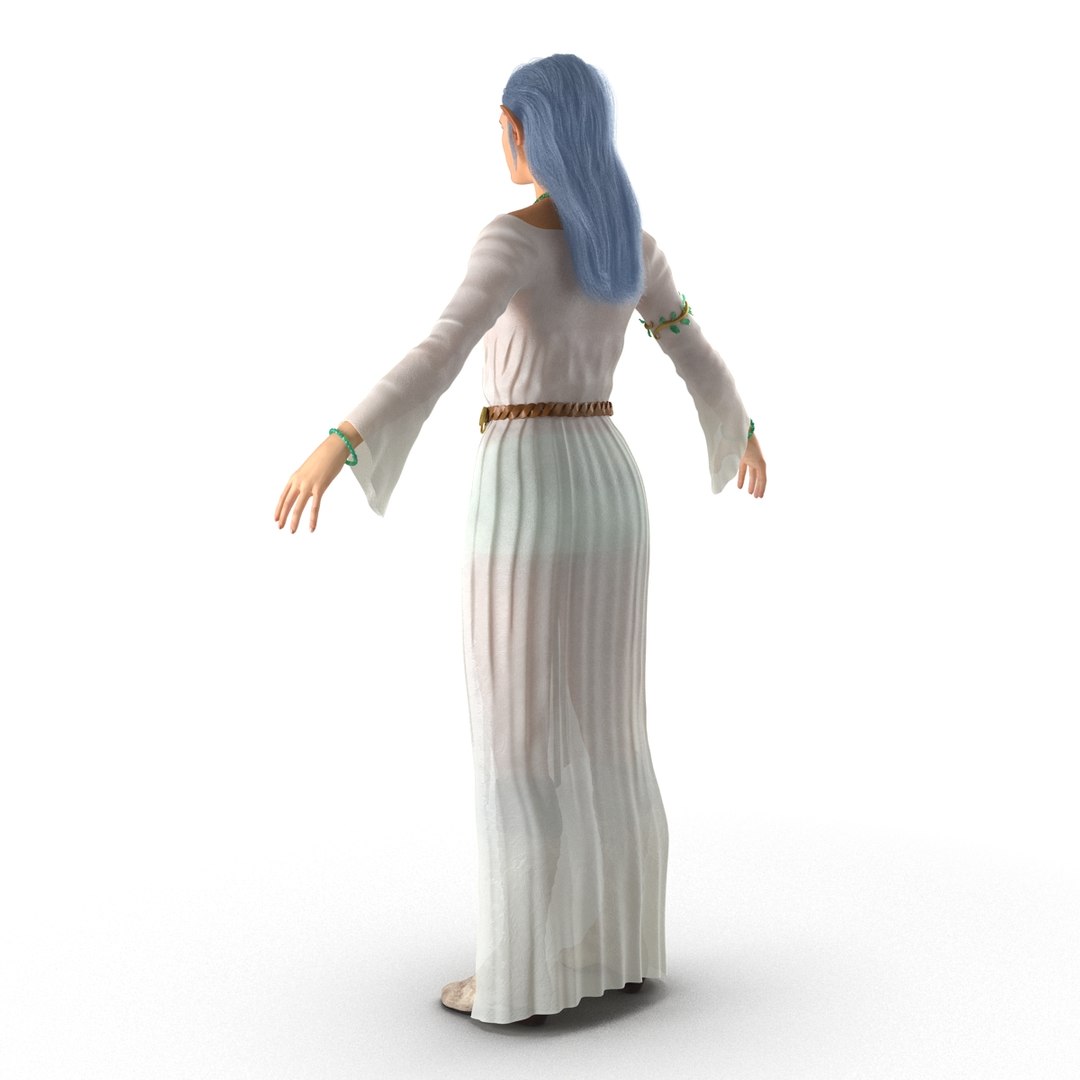 female elf 2 3d model