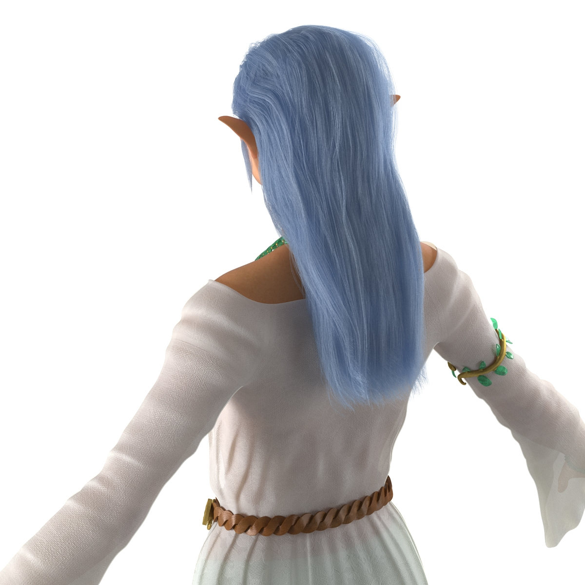 female elf 2 3d model