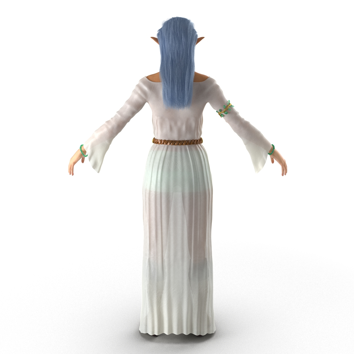female elf 2 3d model