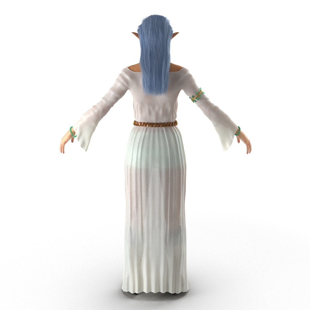 Female Elf 2 3d Model