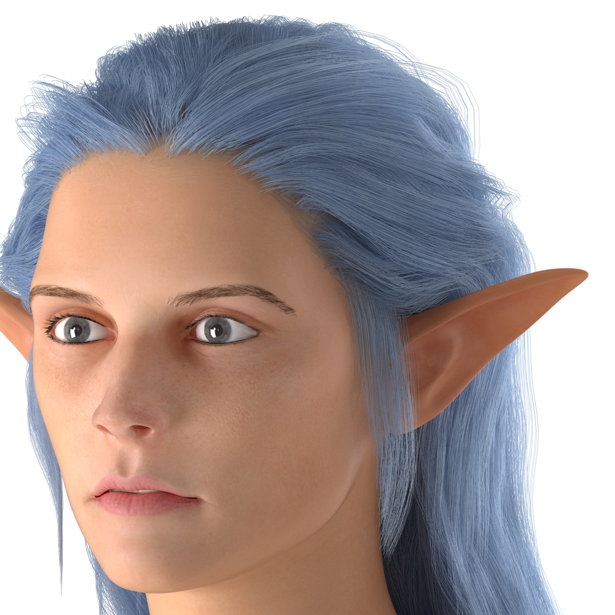 female elf 2 3d model