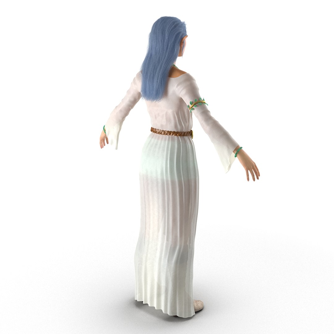 Female Elf 2 3d Model