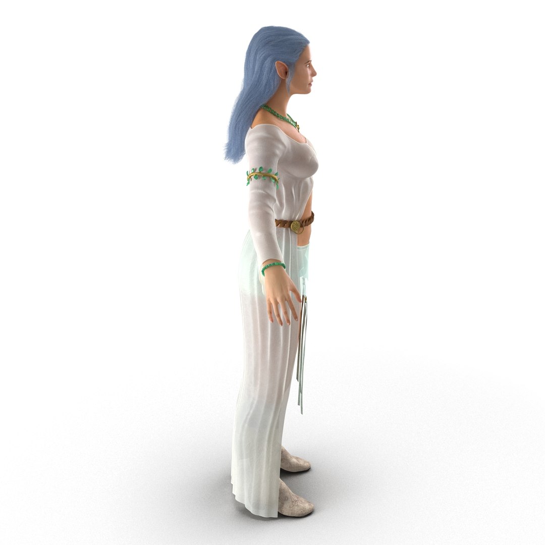 Female Elf 2 3d Model
