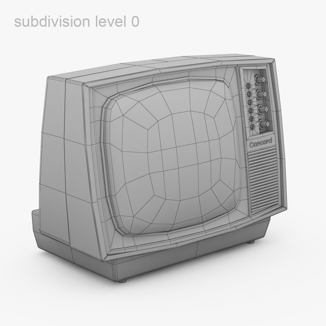 Retro Tv 3d Model