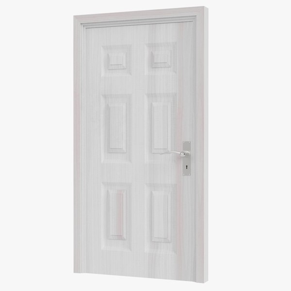 3d model raised panel door
