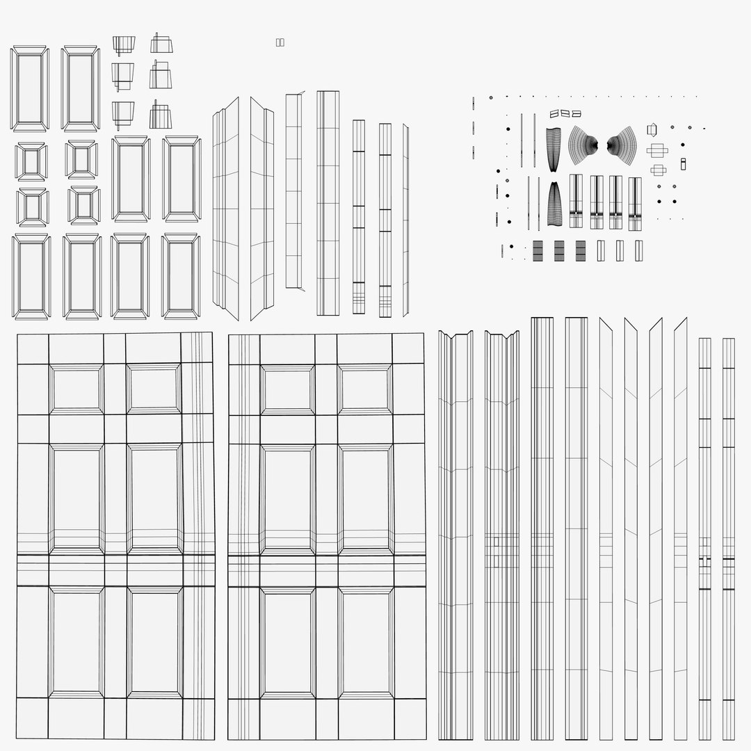 3d Model Raised Panel Door