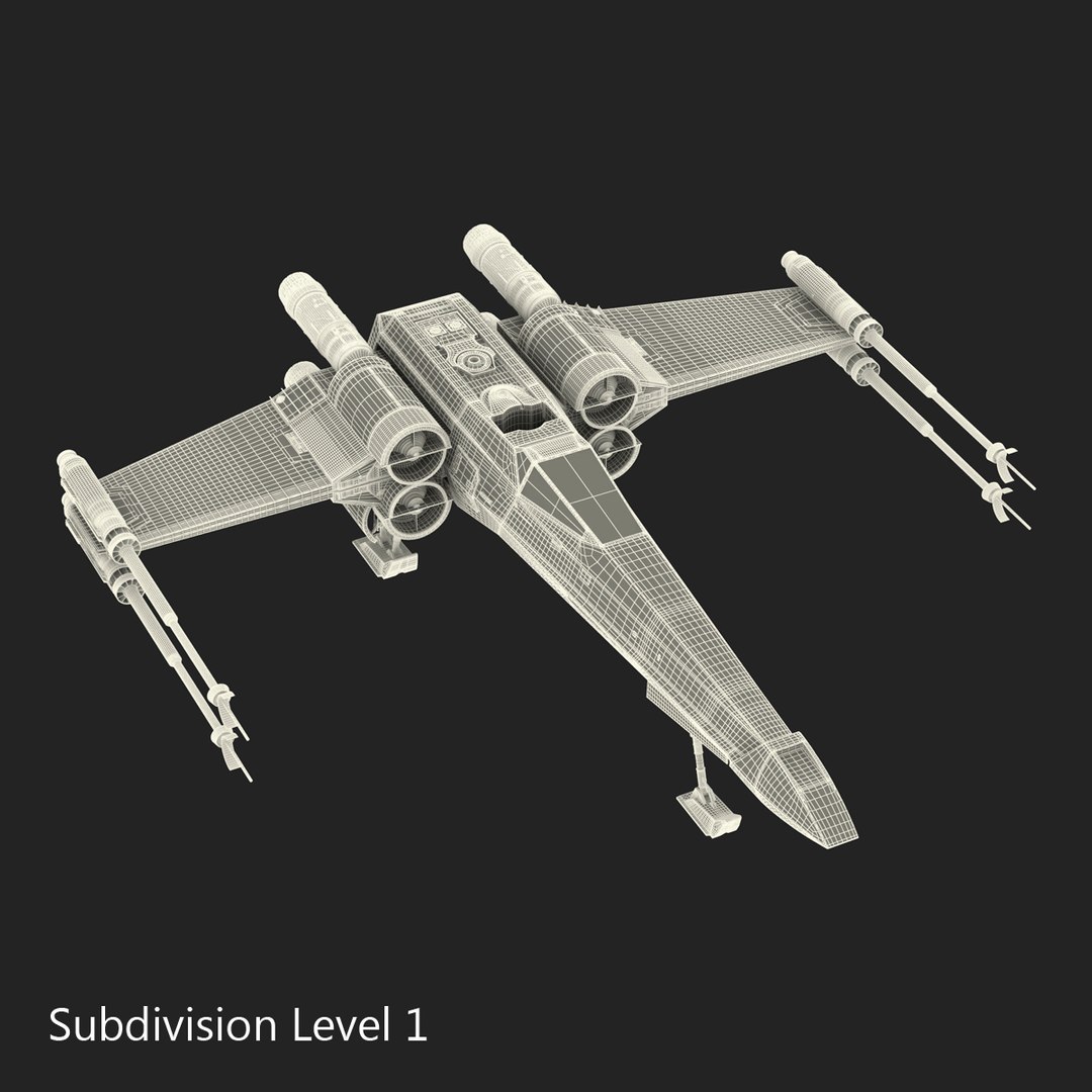 3d star wars x wing