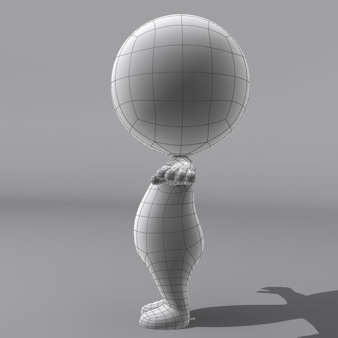 3d Rigged Biped Baby Dummy