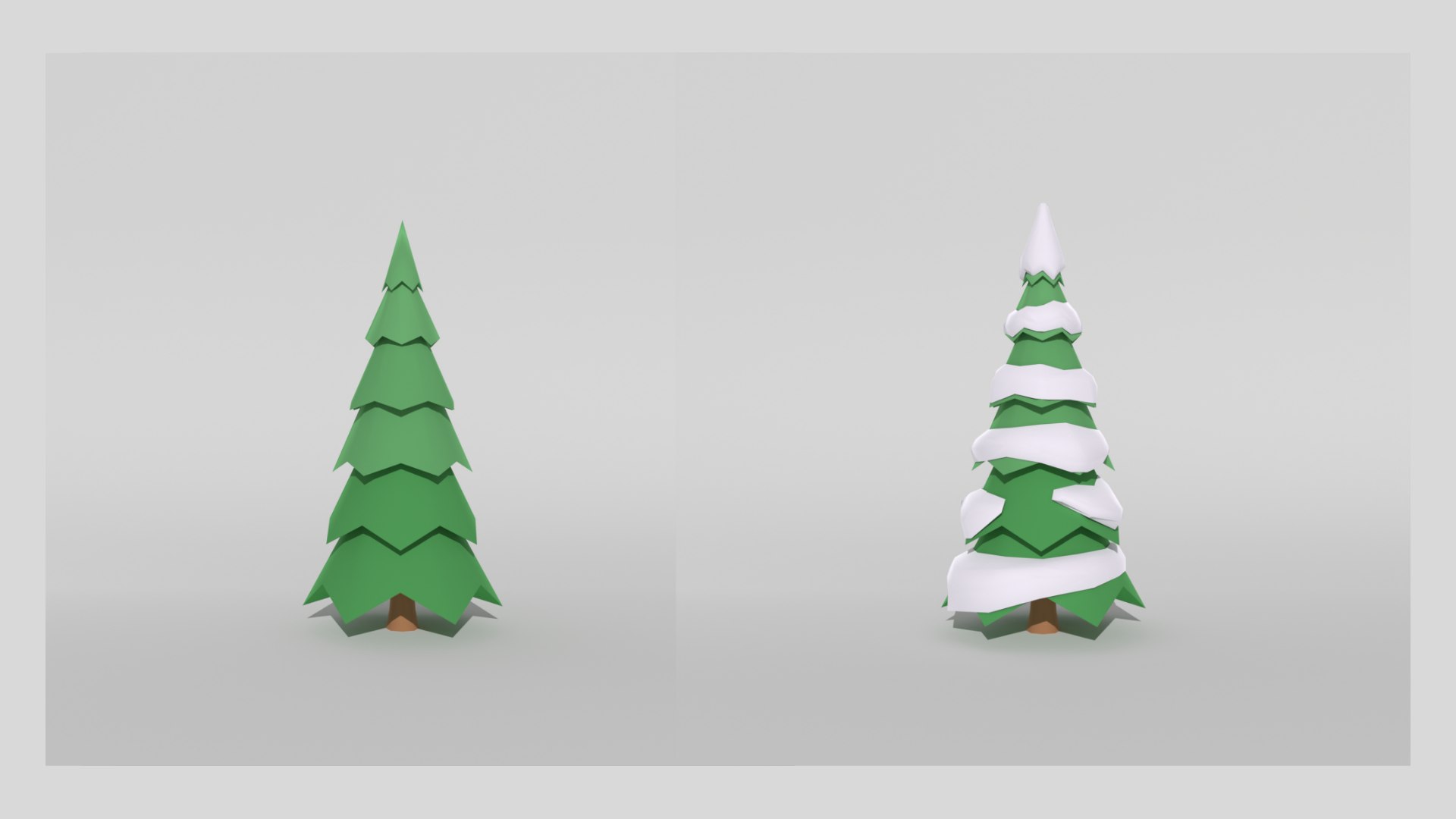 3D Spruce tree Low-poly - TurboSquid 1823855