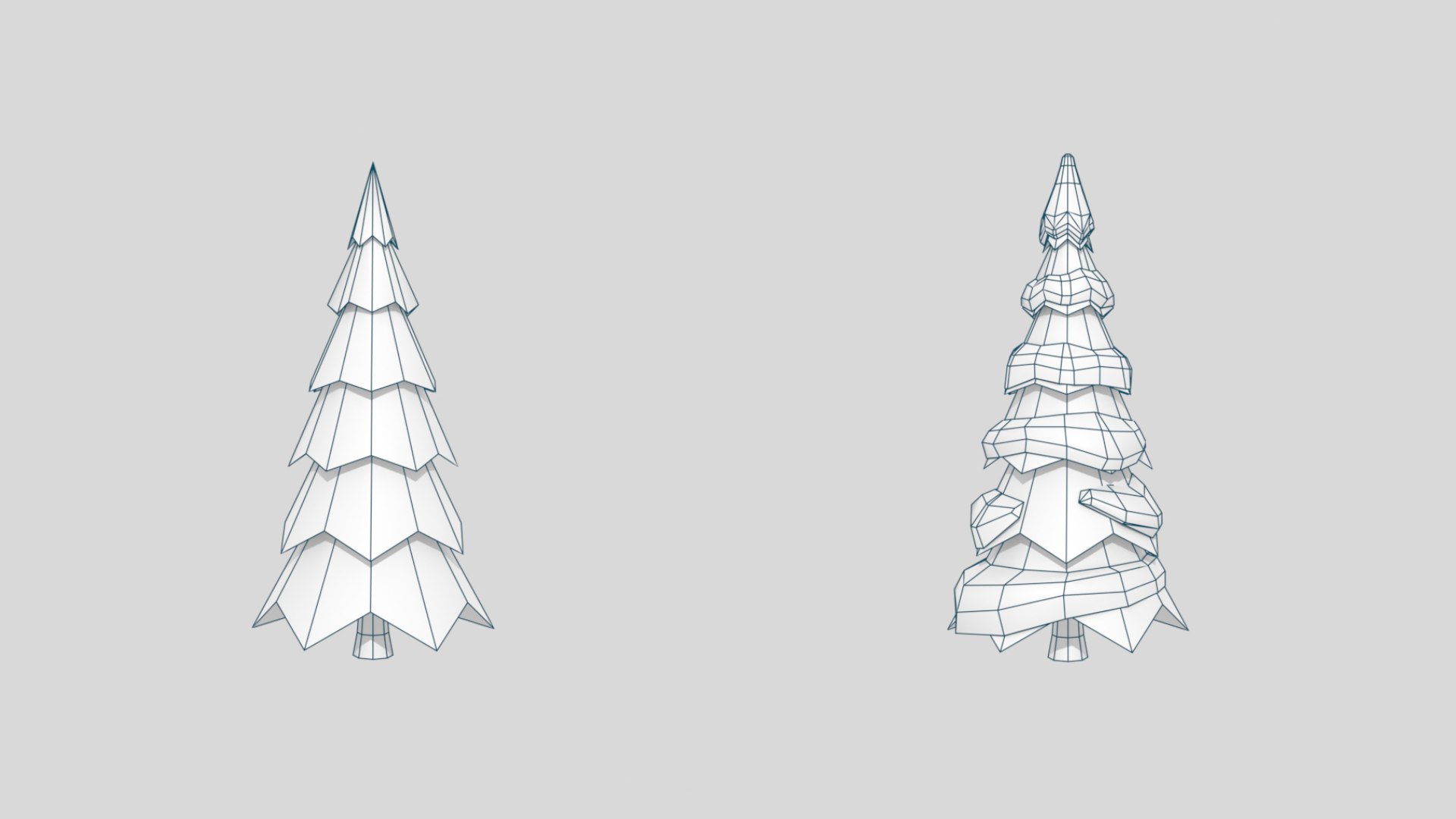3D Spruce tree Low-poly - TurboSquid 1823855