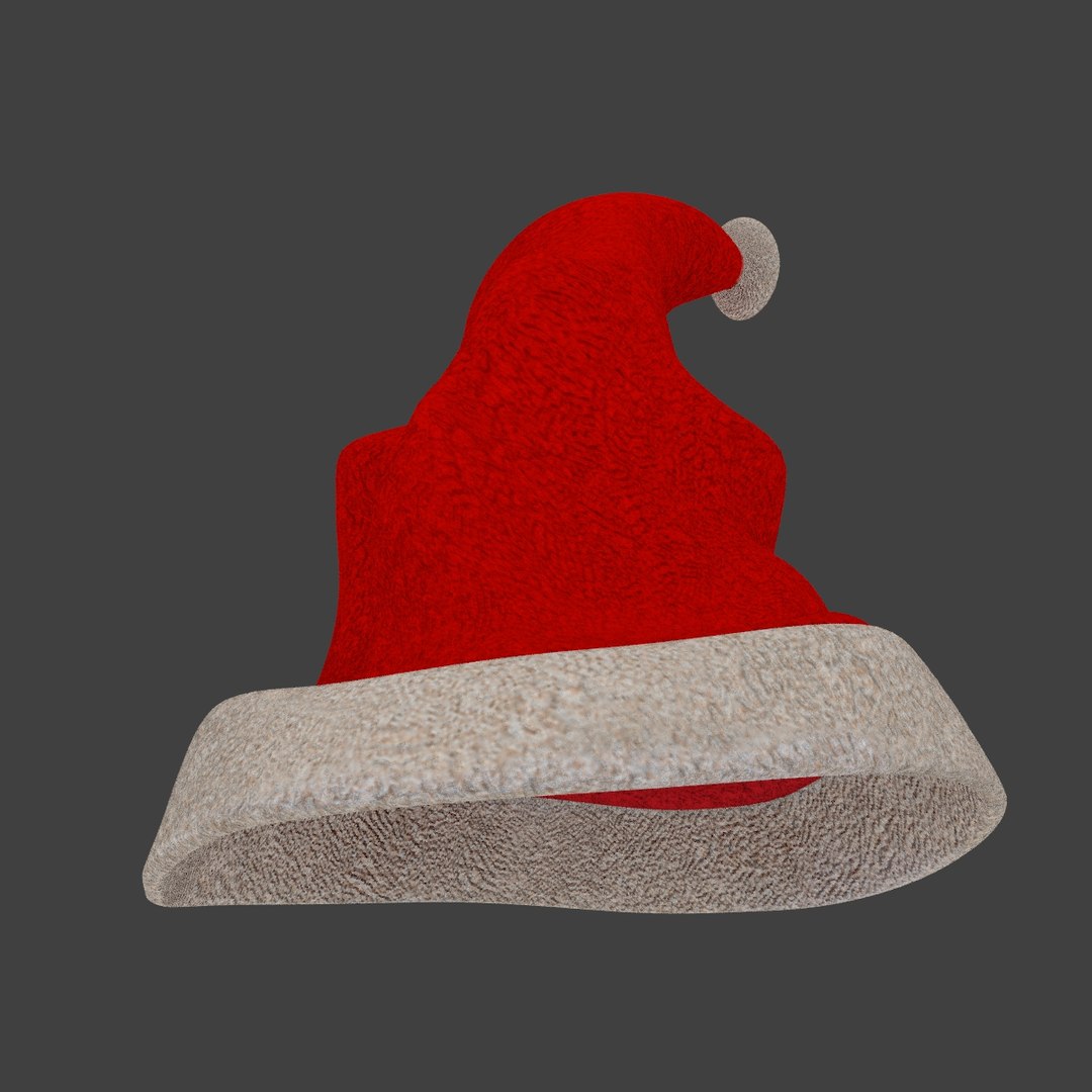 Free Santa Hat 3d Model