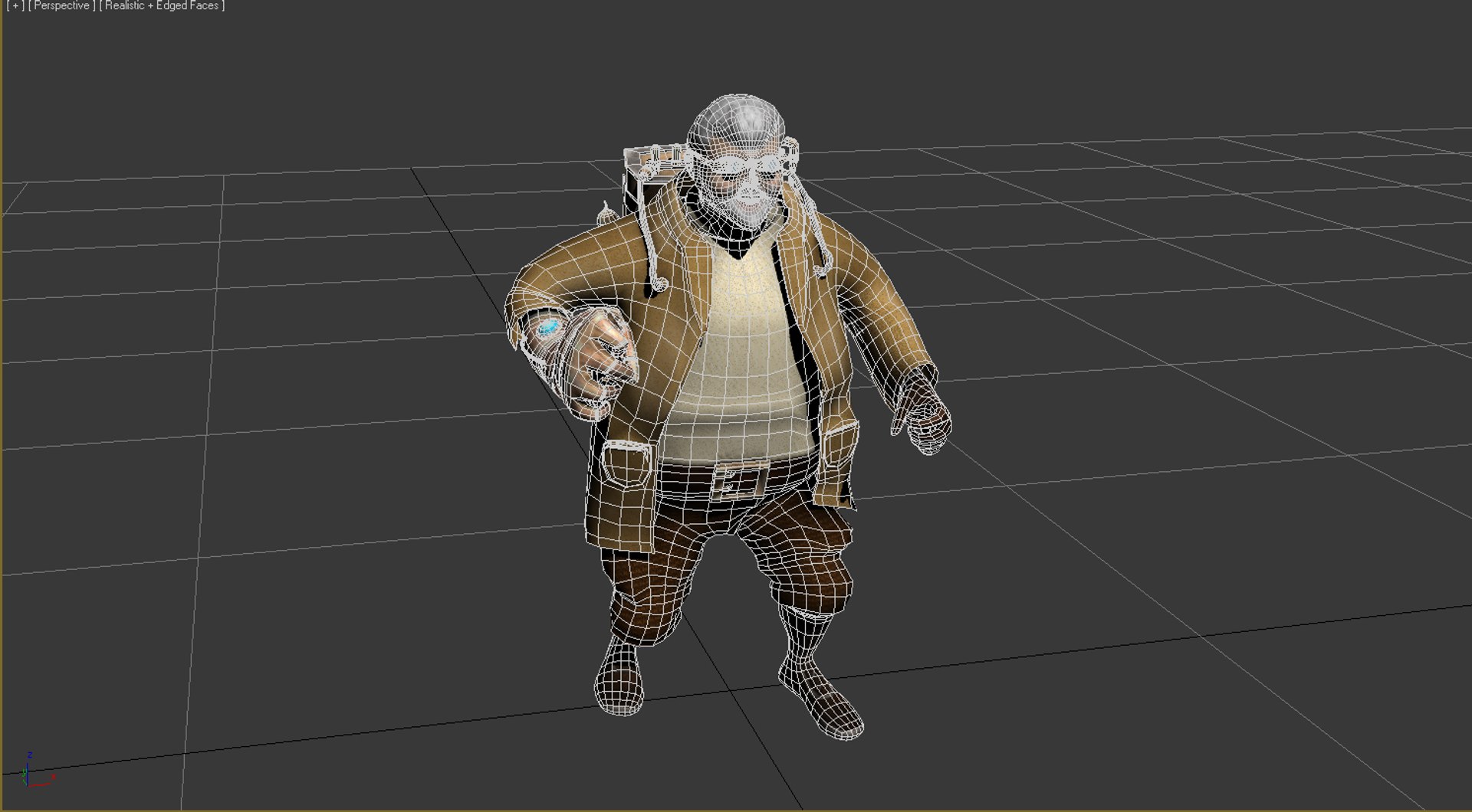 3d model professor klunksky mad