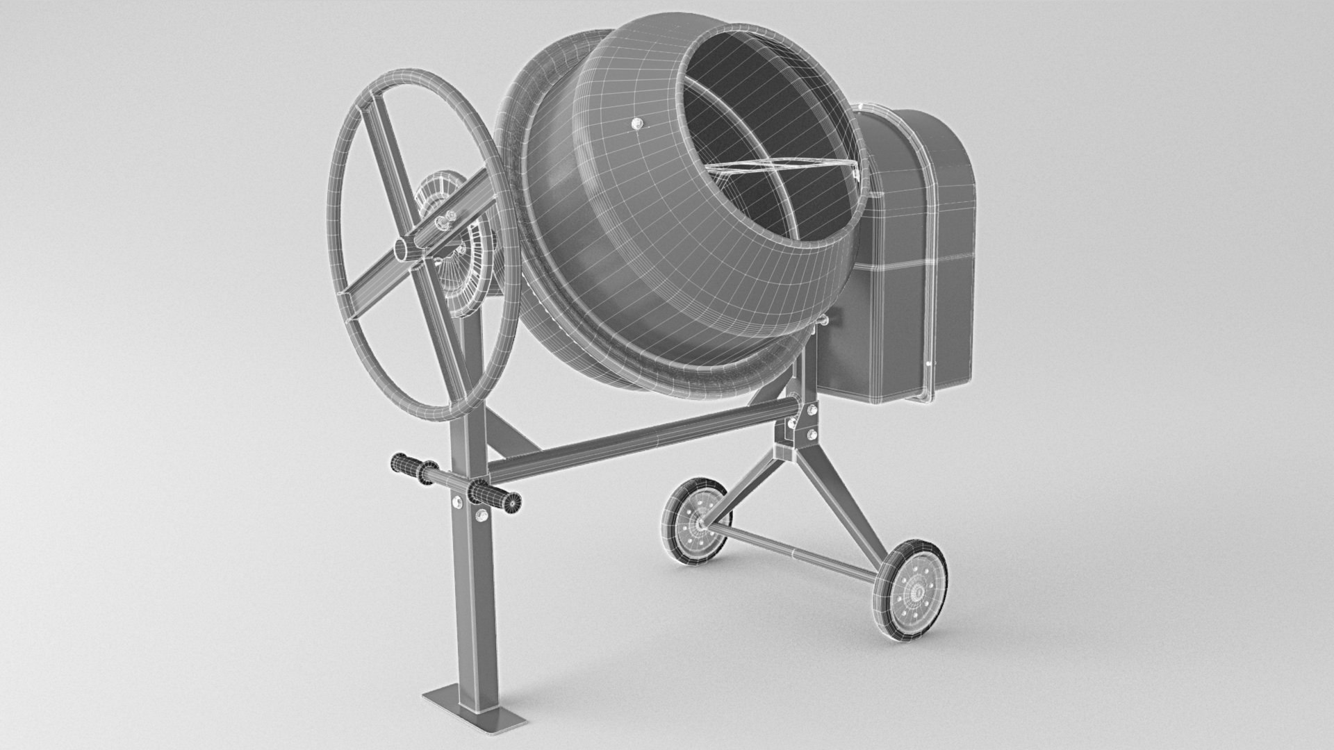 3D model concrete cement mixer - TurboSquid 1525470