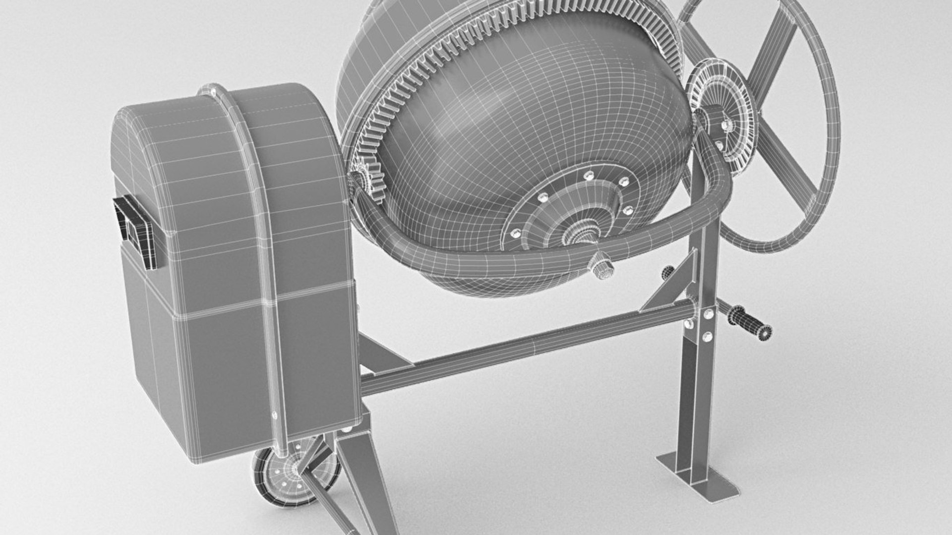 3D model concrete cement mixer - TurboSquid 1525470