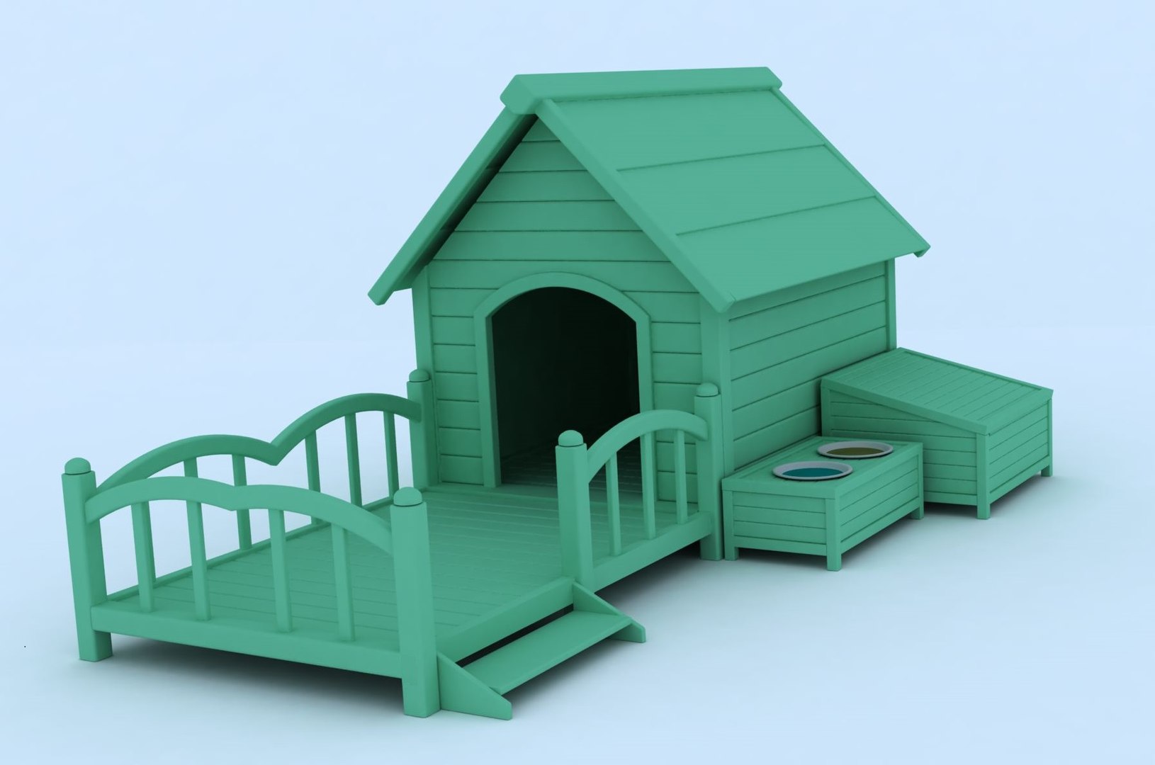 Doghouse Autocad Render 3d Max