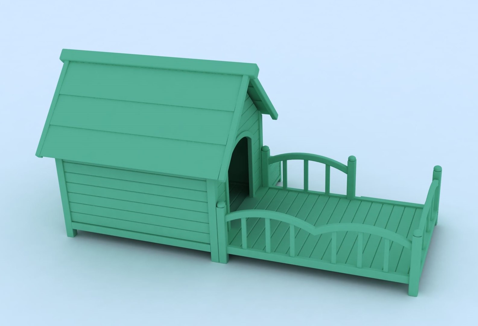 Doghouse Autocad Render 3d Max