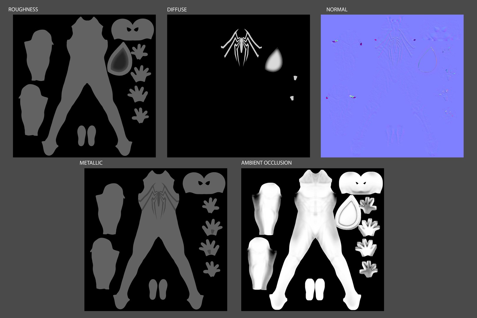 Spider-man venom symbiote Suit V2 3D model - TurboSquid 2108107