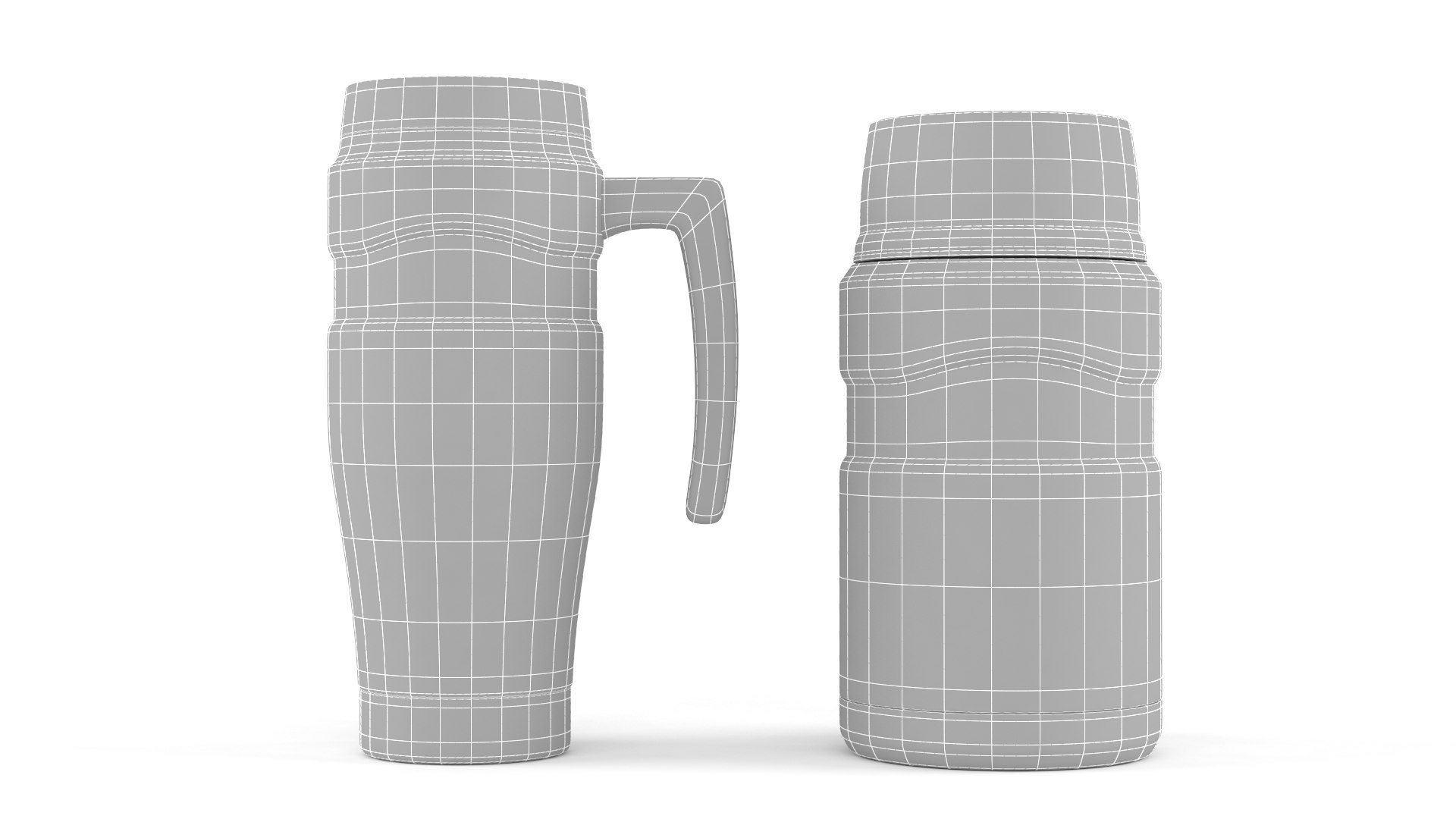 3D Model Thermos King Stainless Steel - TurboSquid 2087222