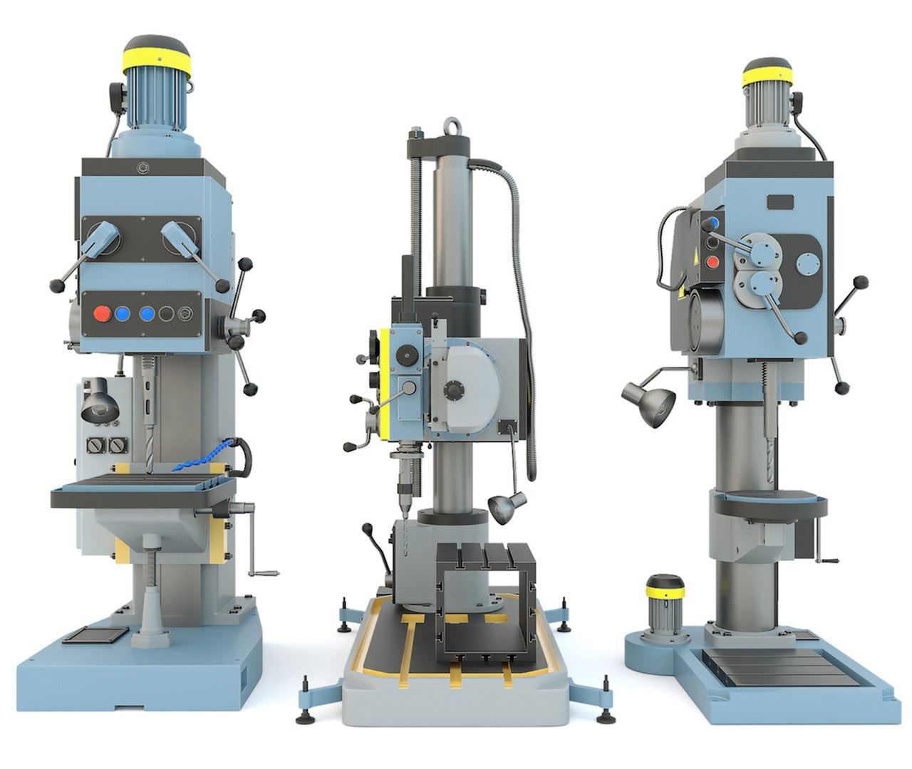 Industrial drilling machines - Collection 3D model - TurboSquid 1904112