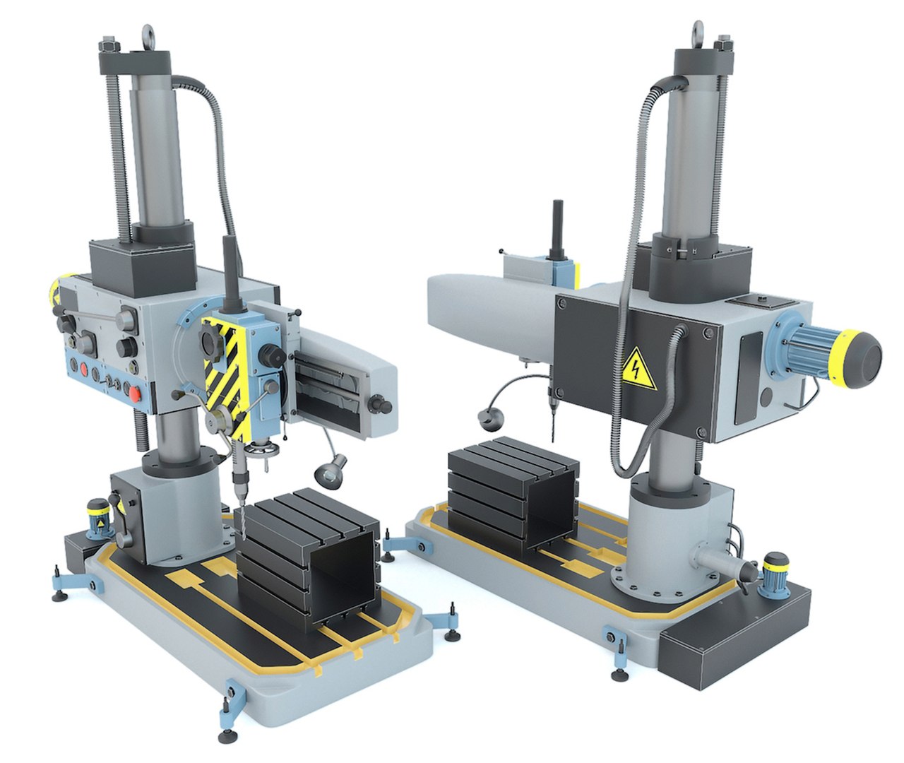 Industrial drilling machines - Collection 3D model - TurboSquid 1904112