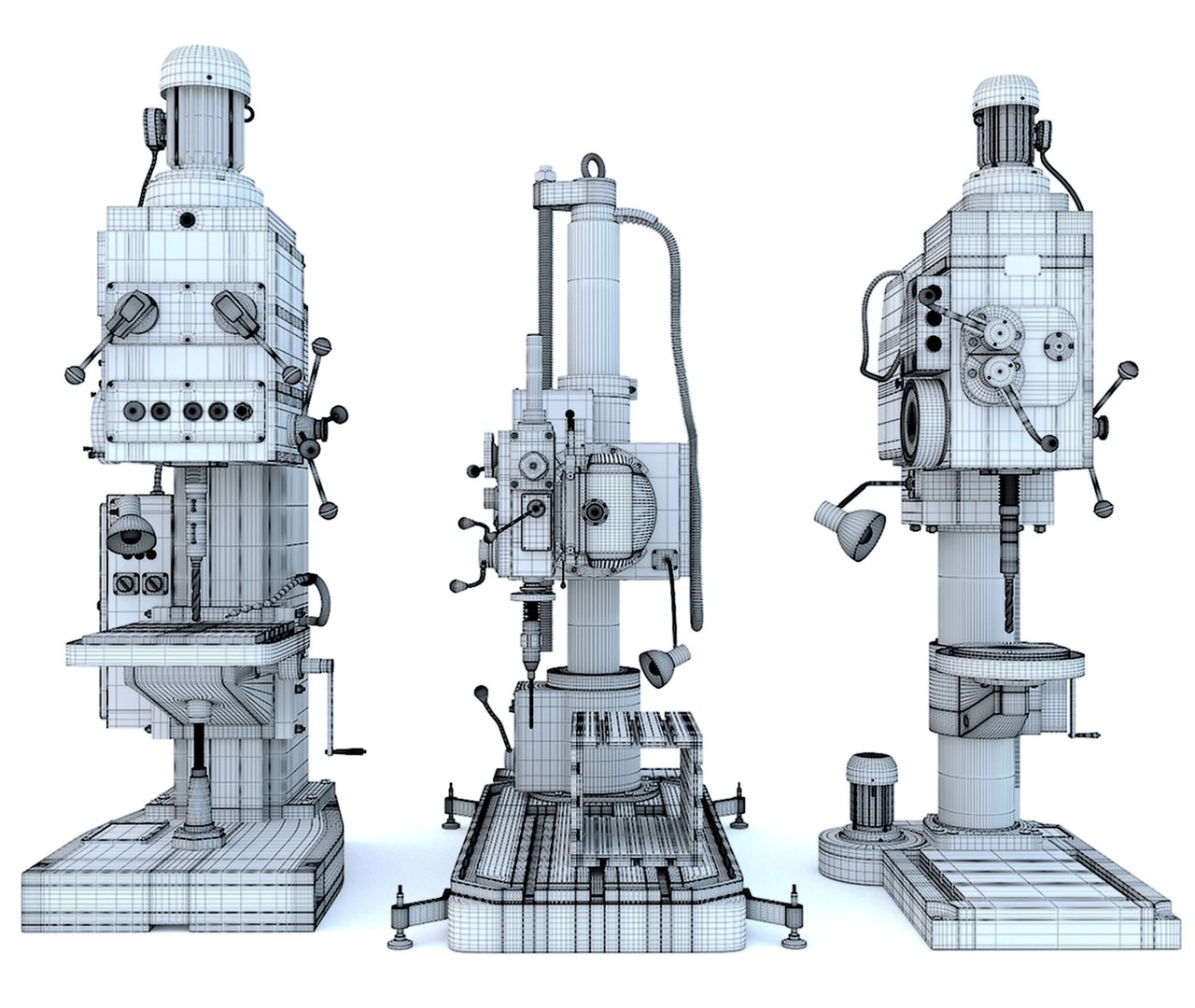 Industrial drilling machines - Collection 3D model - TurboSquid 1904112
