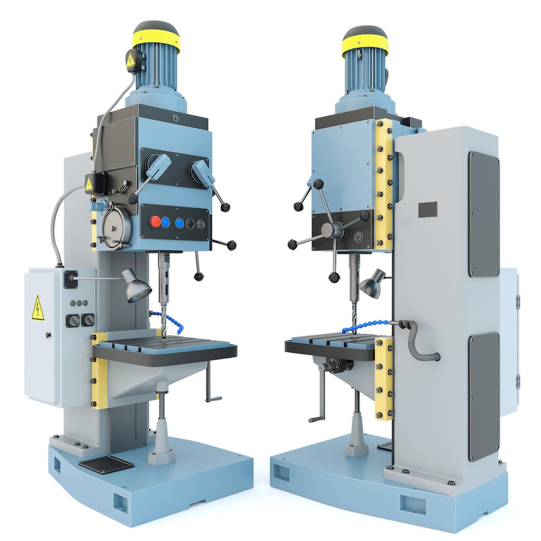 Industrial drilling machines - Collection 3D model - TurboSquid 1904112