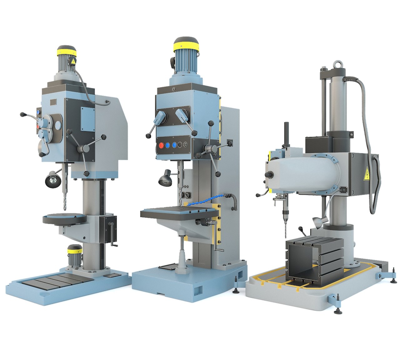 Industrial Drilling Machines - Collection 3D Model - TurboSquid 1904112