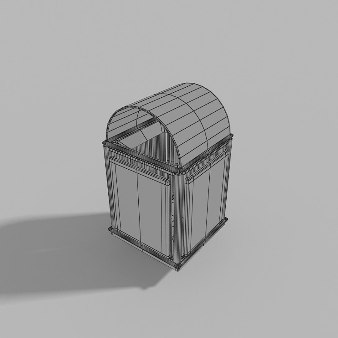 Street Trash Cans Container 3d Obj